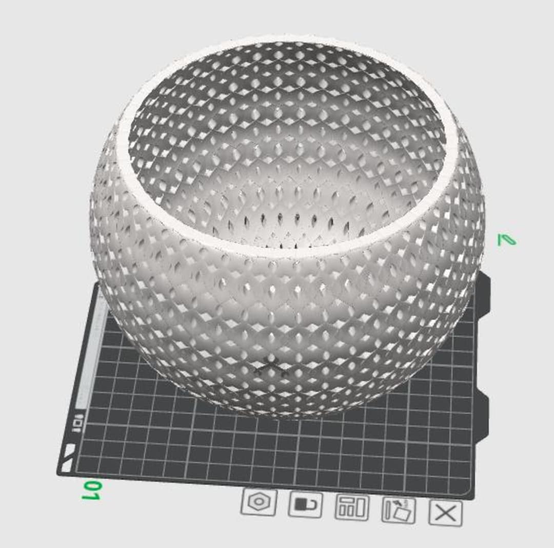 Orchid Pots Round Cris-cross Design, 3D STL File, Commercial License - Etsy
