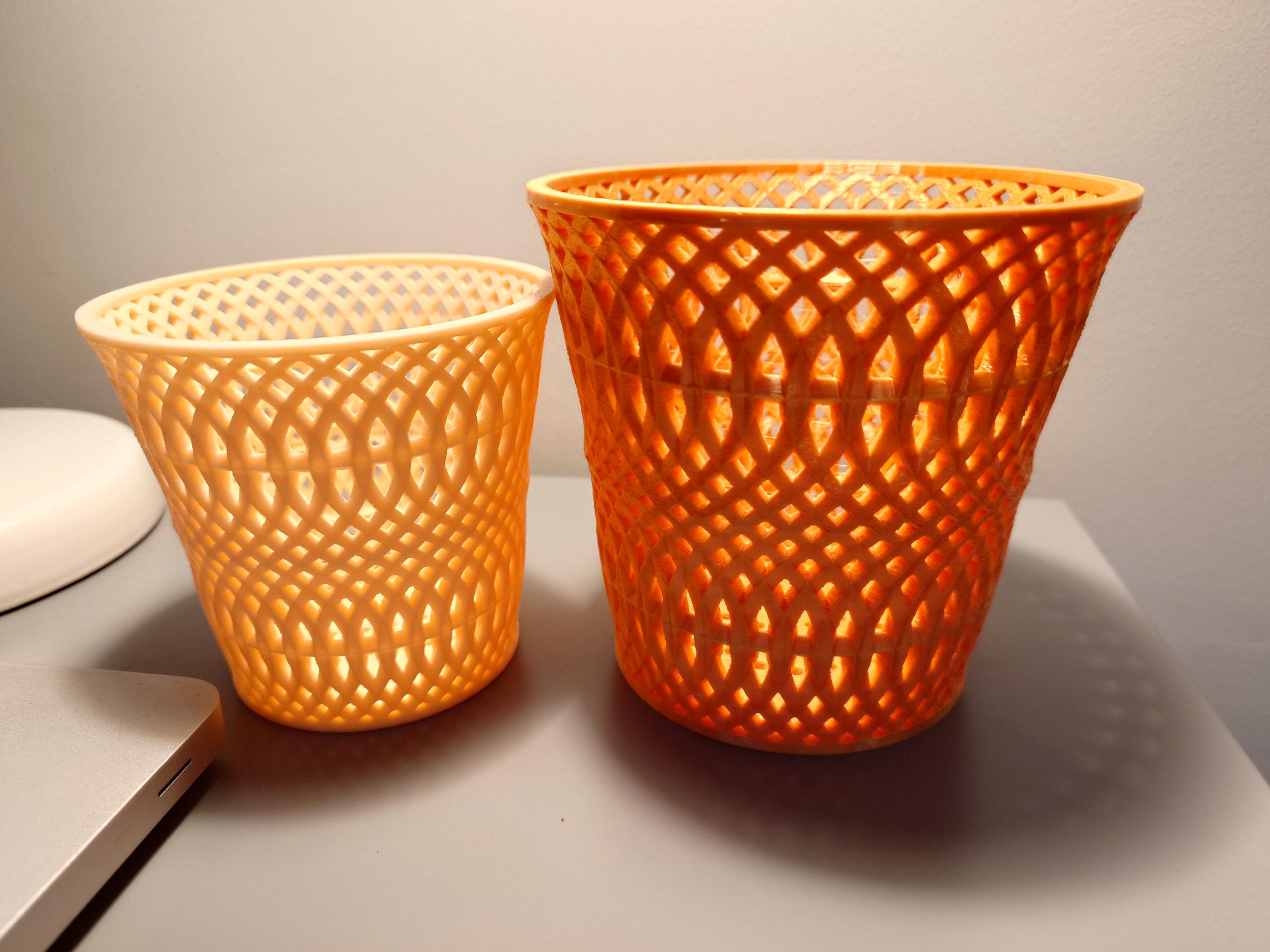 3D Printed Orchid Pot Bio-based Material, Net Basket Design, Multiple ...