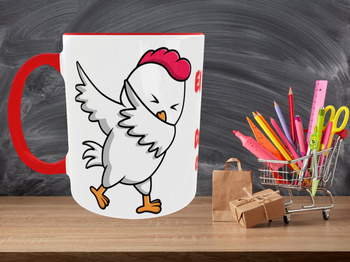 1 Dancing Chick Mug Templates With Phrase Lovely Mugs With - Etsy