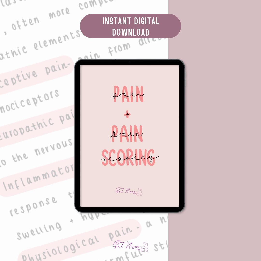 Pain + Pain Scoring 19-page Guide Digital Download for Student ...