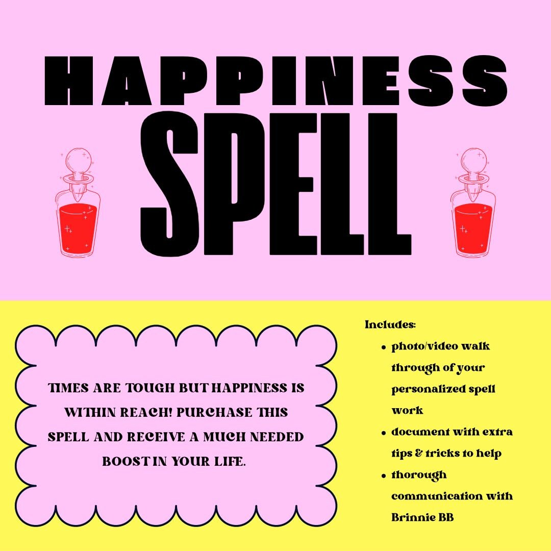 HAPPINESS SPELL RITUAL plus Manifestation Tips & Tricks - Etsy