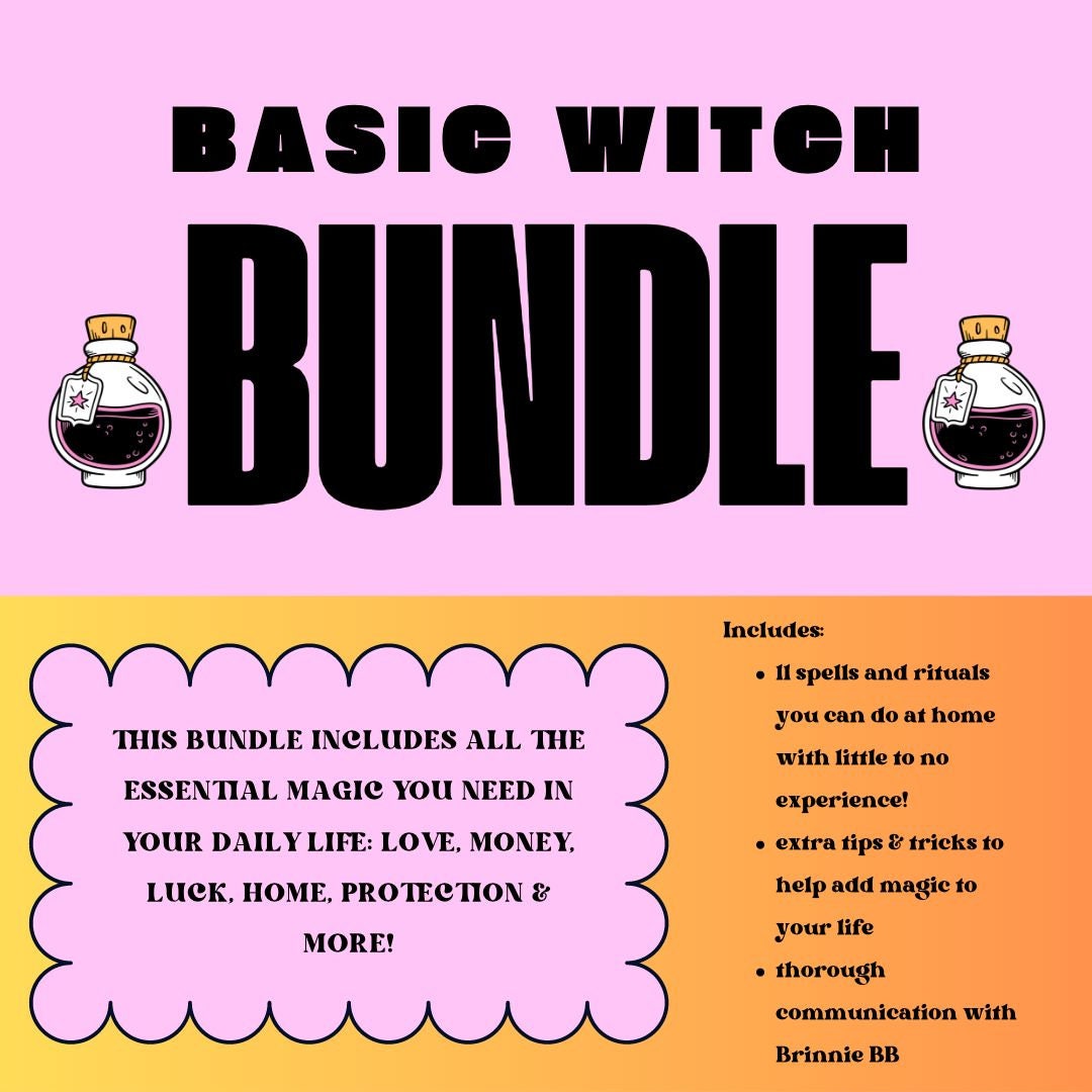 BASIC WITCH BUNDLE Diy Rituals Spells - Etsy