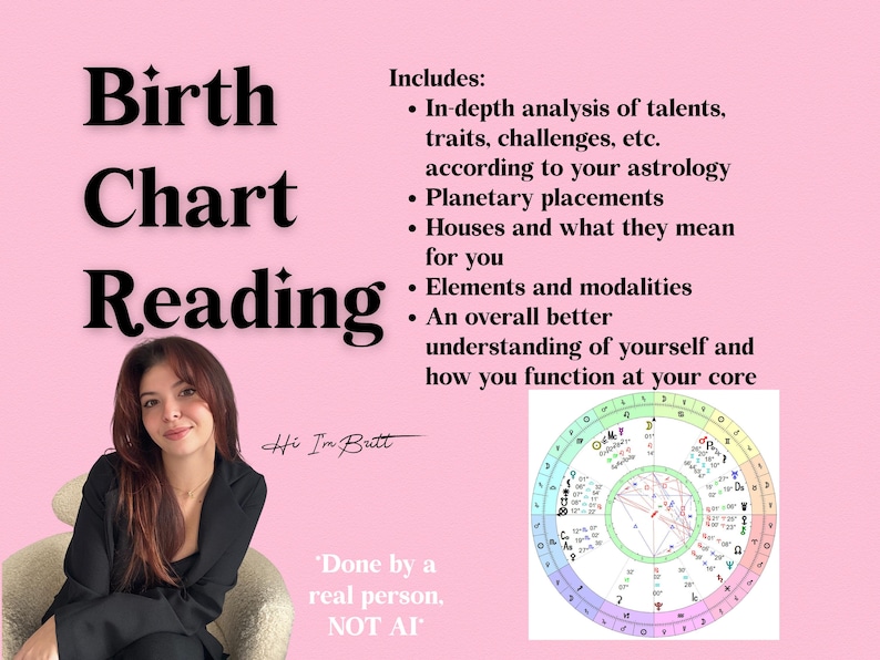 Birth Chart Astrology Reading, in Depth Natal Chart Reading, Full ...