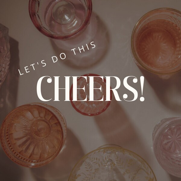 Cocktail Instagram Template - Etsy