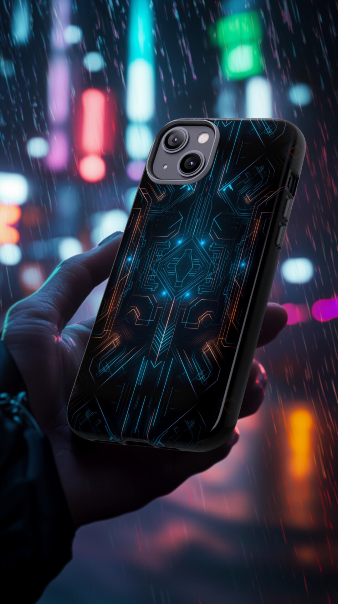 Neon Cyberpunk Phone Case, Sci-fi Aesthetic Design V2.0 , Tough iPhone ...