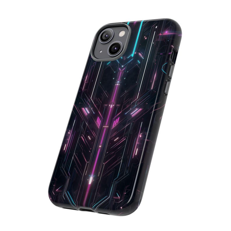 Neon Cyberpunk Phone Case: Sci-fi Protective Cover - Etsy
