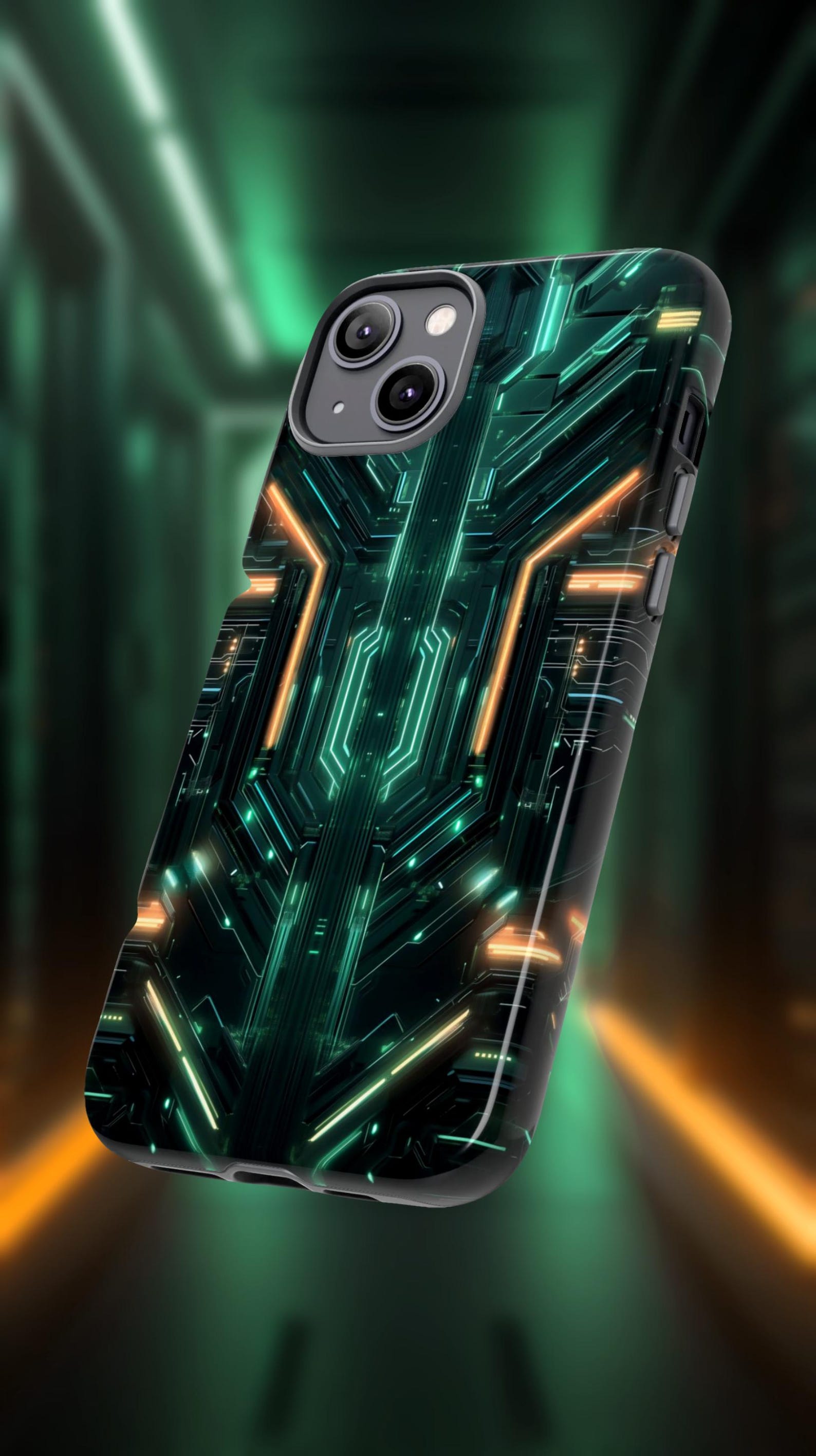 Neon Cyberpunk Phone Case, Sci-fi Aesthetic Design V2.3 , Tough iPhone ...