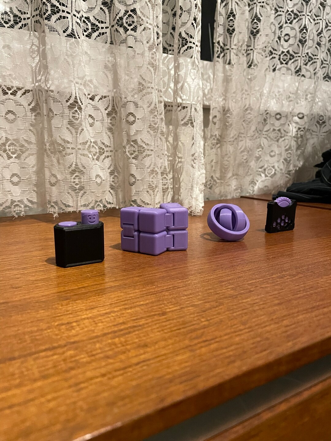 Fidget Toy Bundle - Fidget Cube, Rotating Rings, Clicking Wheel, Fidget ...