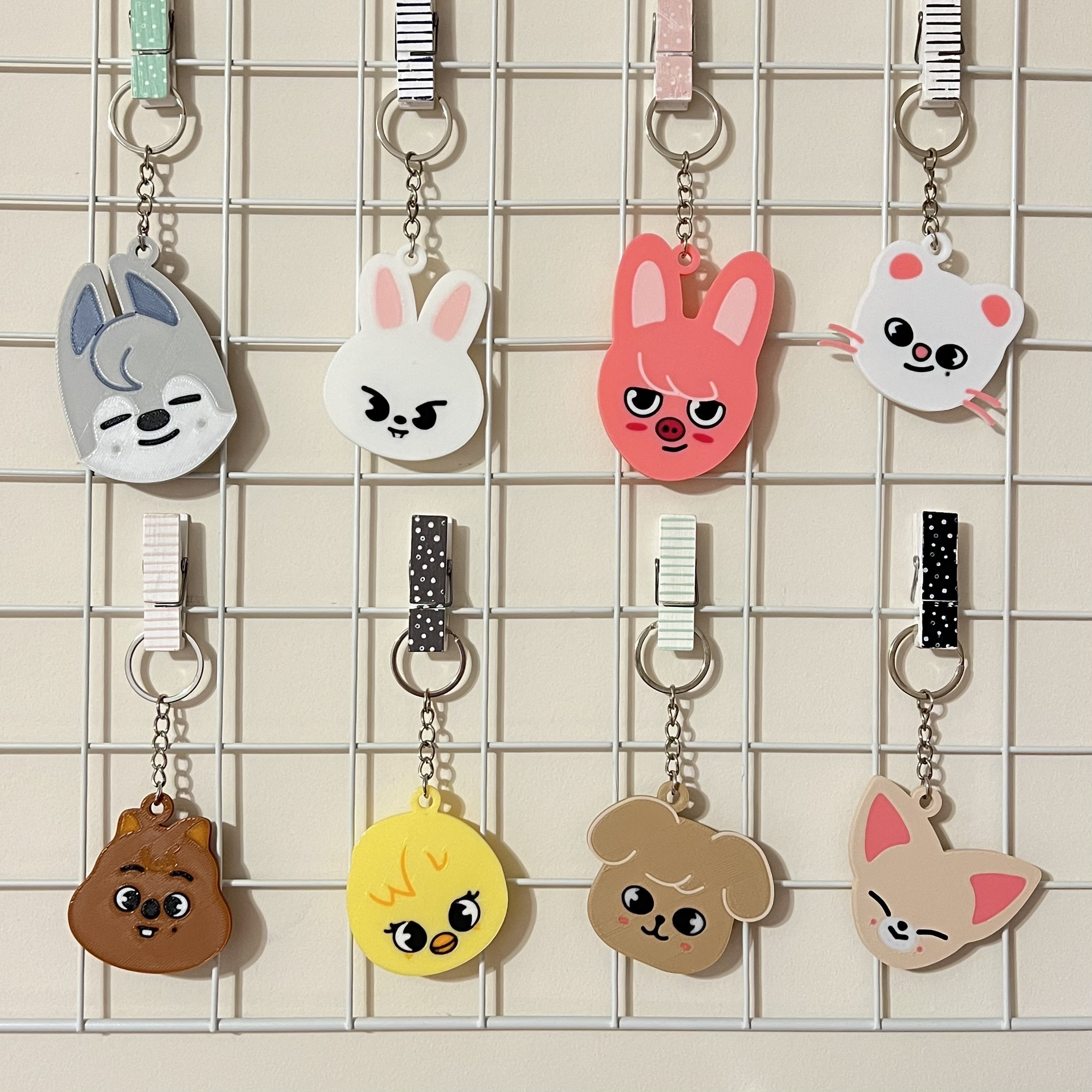 Stray Kids SKZOO Keychains - Etsy UK