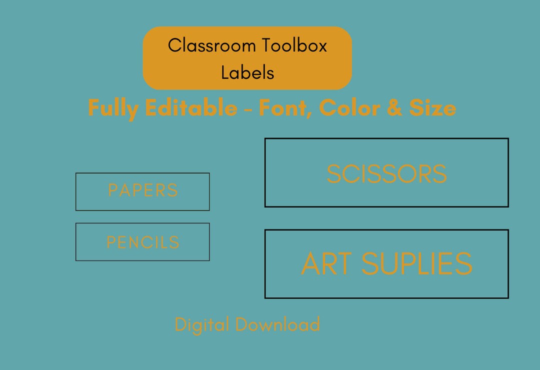 Elegant Boho Teacher Toolbox Labels, Stylish Classroom Organization Set - Etsy