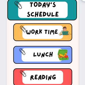 Boho Classroom Schedule Cards - Editable Daily Schedule Cards for Boho ...