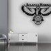 Atlanta Hawk Logo, Basketball Metal Logo Wall Decor, Basketball Metal ...