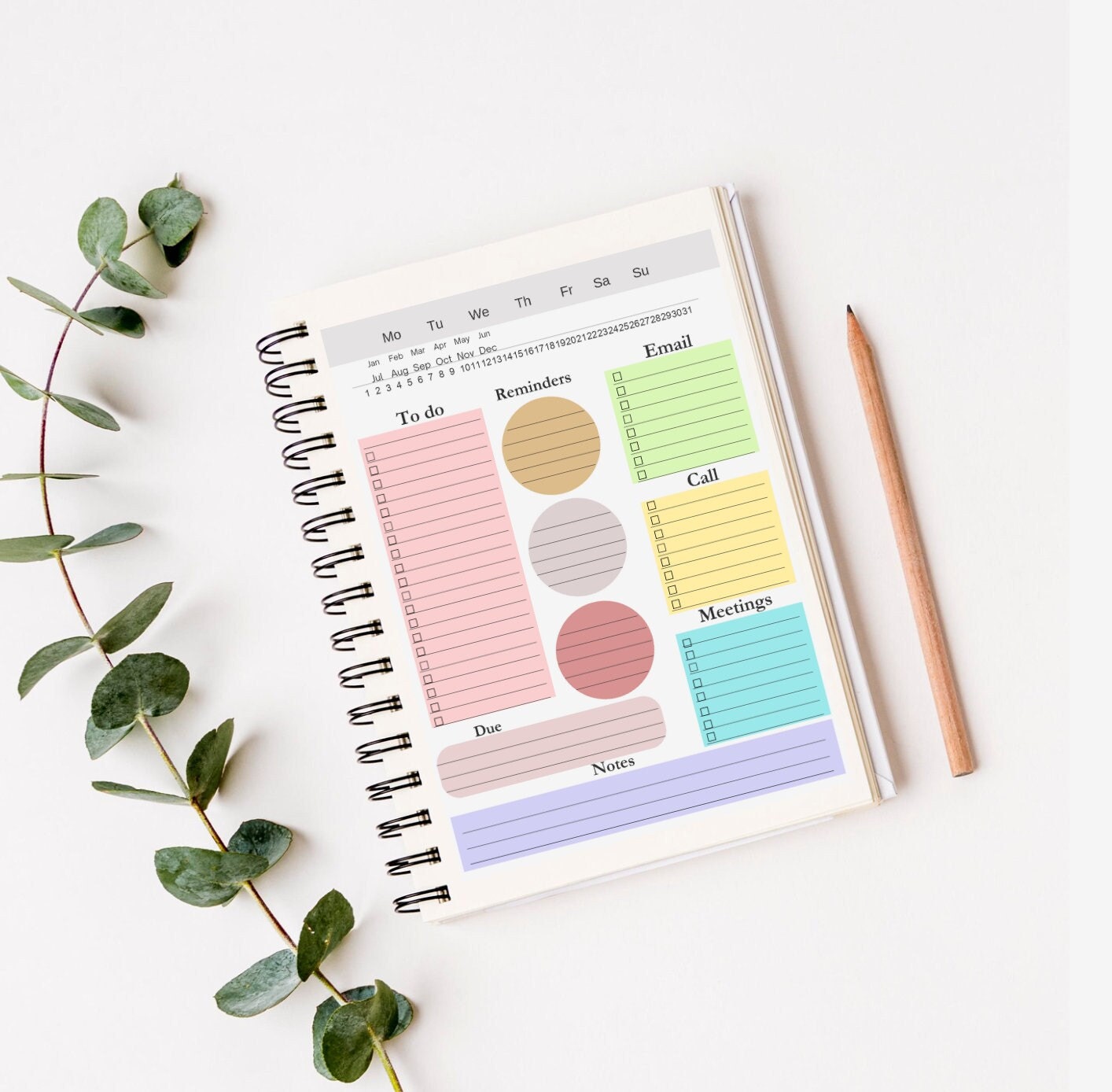 Office Work Planner and Organizer, Work to Do Checklist, Custom ...