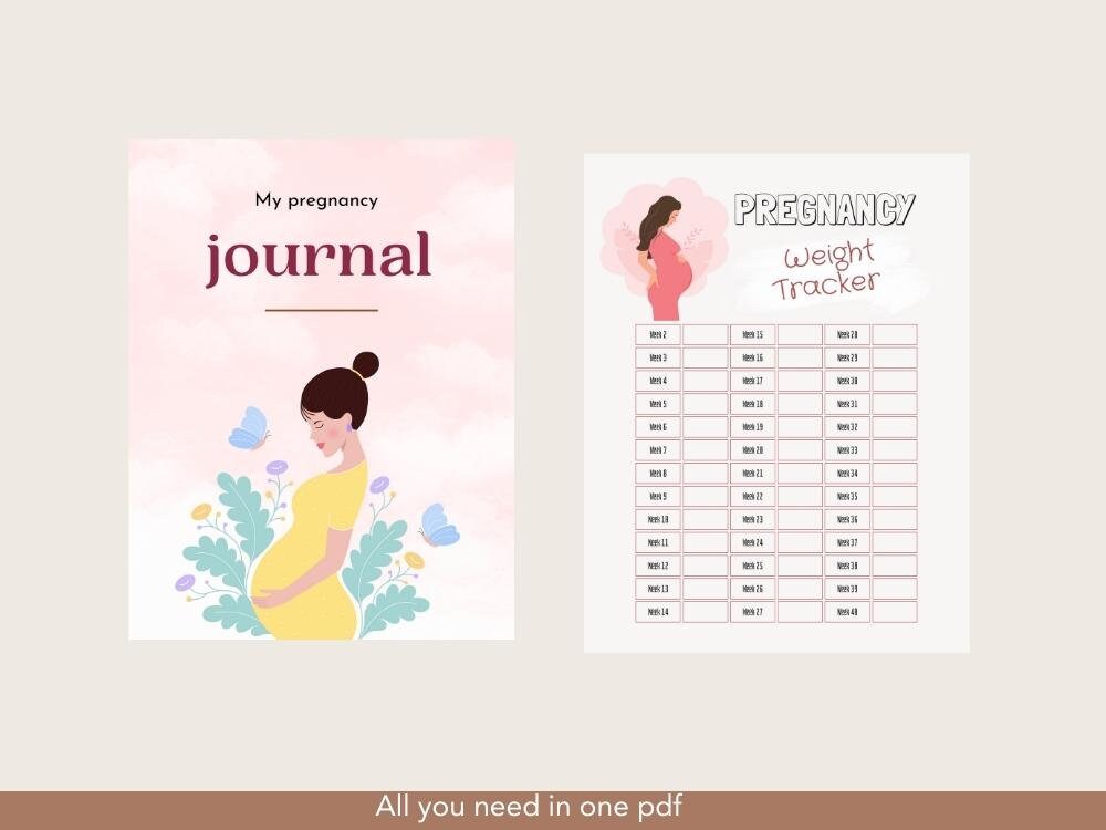Pregnancy Journal Printable , Pregnancy Planner , Pregnancy Diary ...