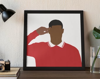 Marcus Rashford - Poster - Download - A4 - A3 - PDF - Printable ...