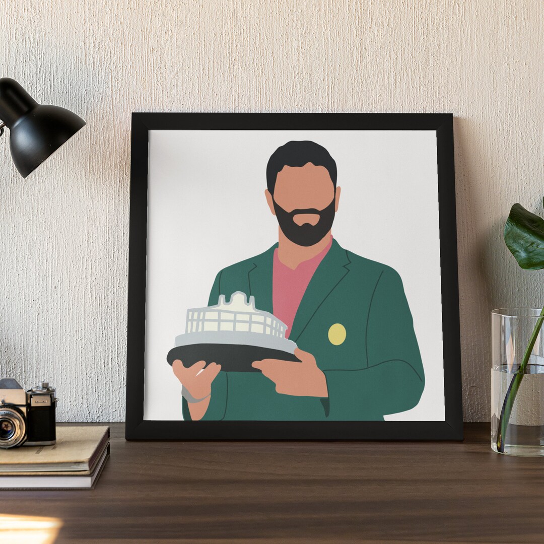John Rahm, Masters Champion, Golf, Golf Poster, Minimalistic Art, Gift ...