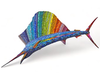 One of a Kind Glass Mosaic Guitar - Etsy