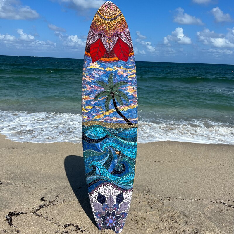 Mosaic Surfboard - Etsy