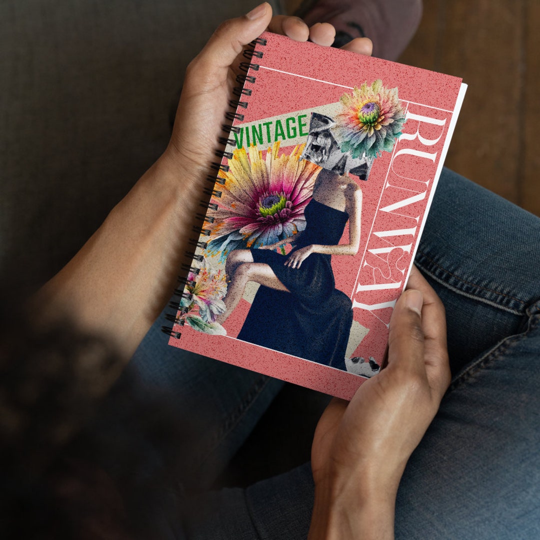 Inspirational Spiral Notebook - Vintage Floral Notebook - Writing ...