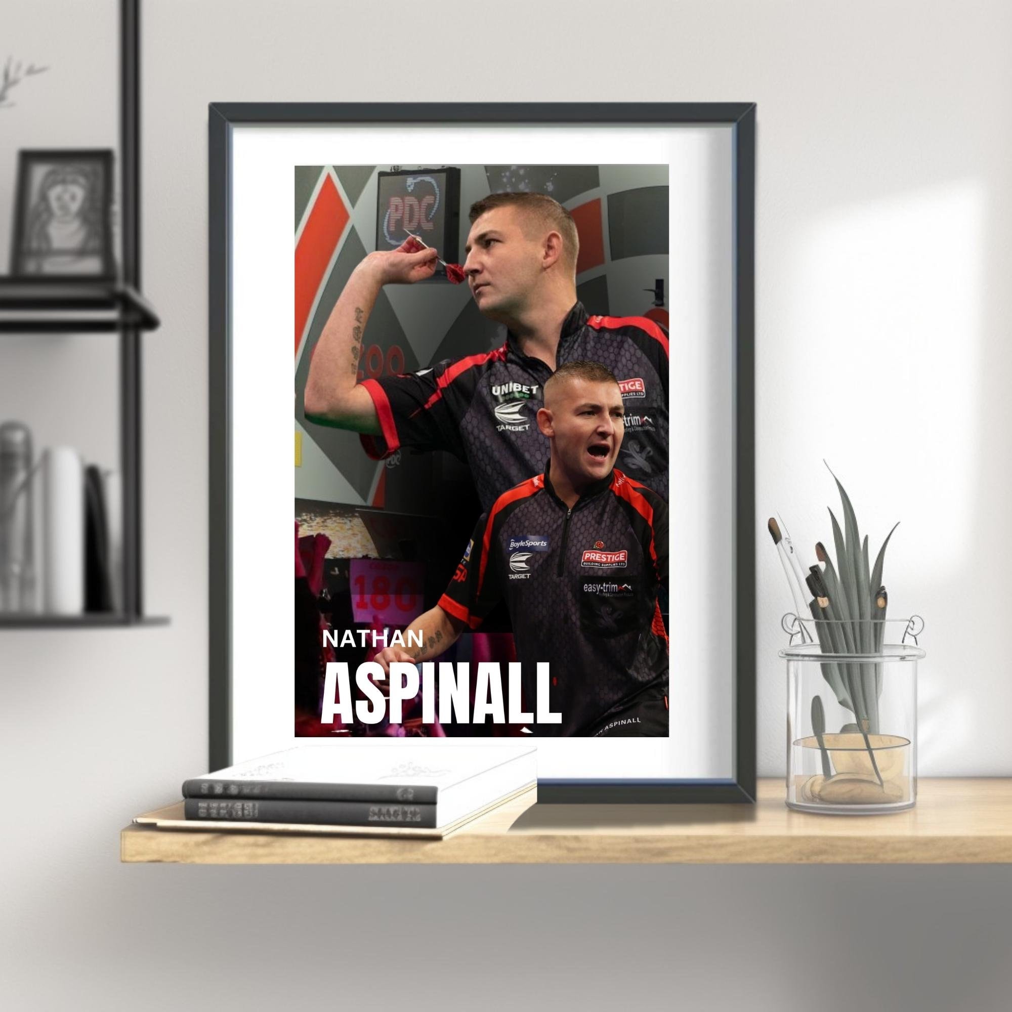 Darts, Sports Poster, Dart Poster Prints, Nathan Aspinall, Man Cave ...