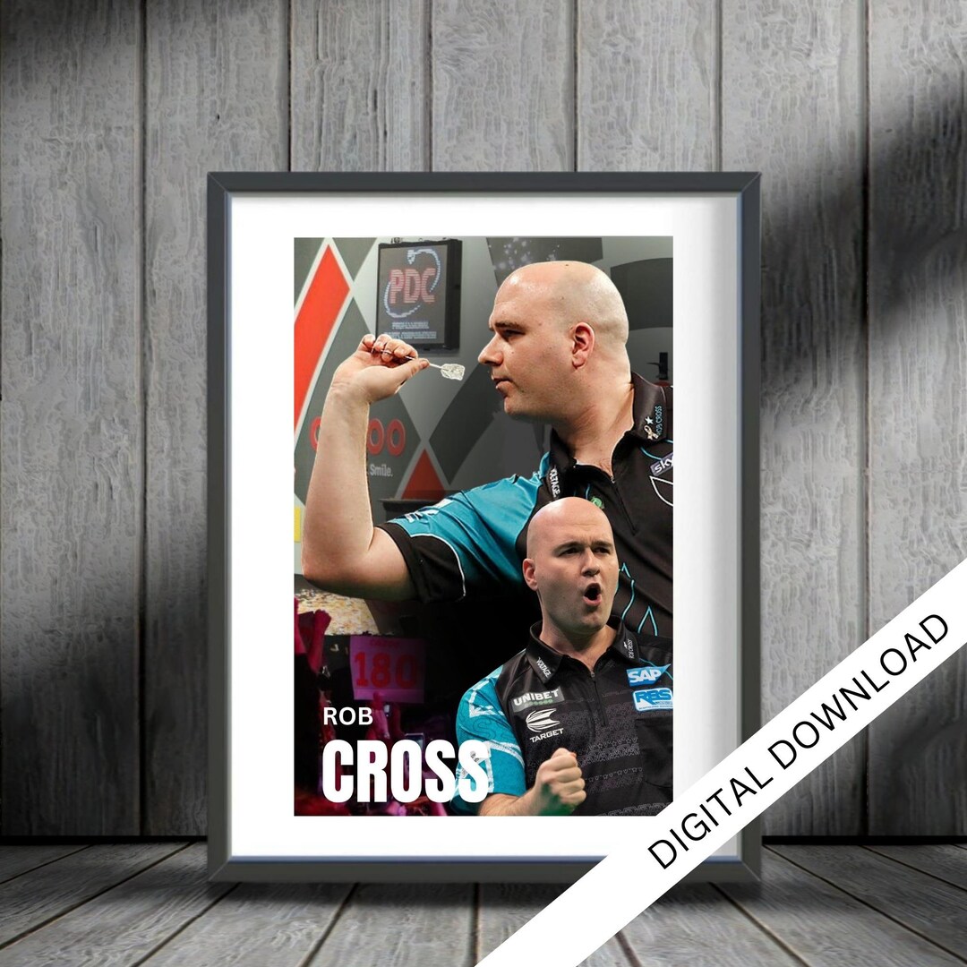 Rob Cross Dart Poster: Sports Game Lounge Wall Art (digital Download ...
