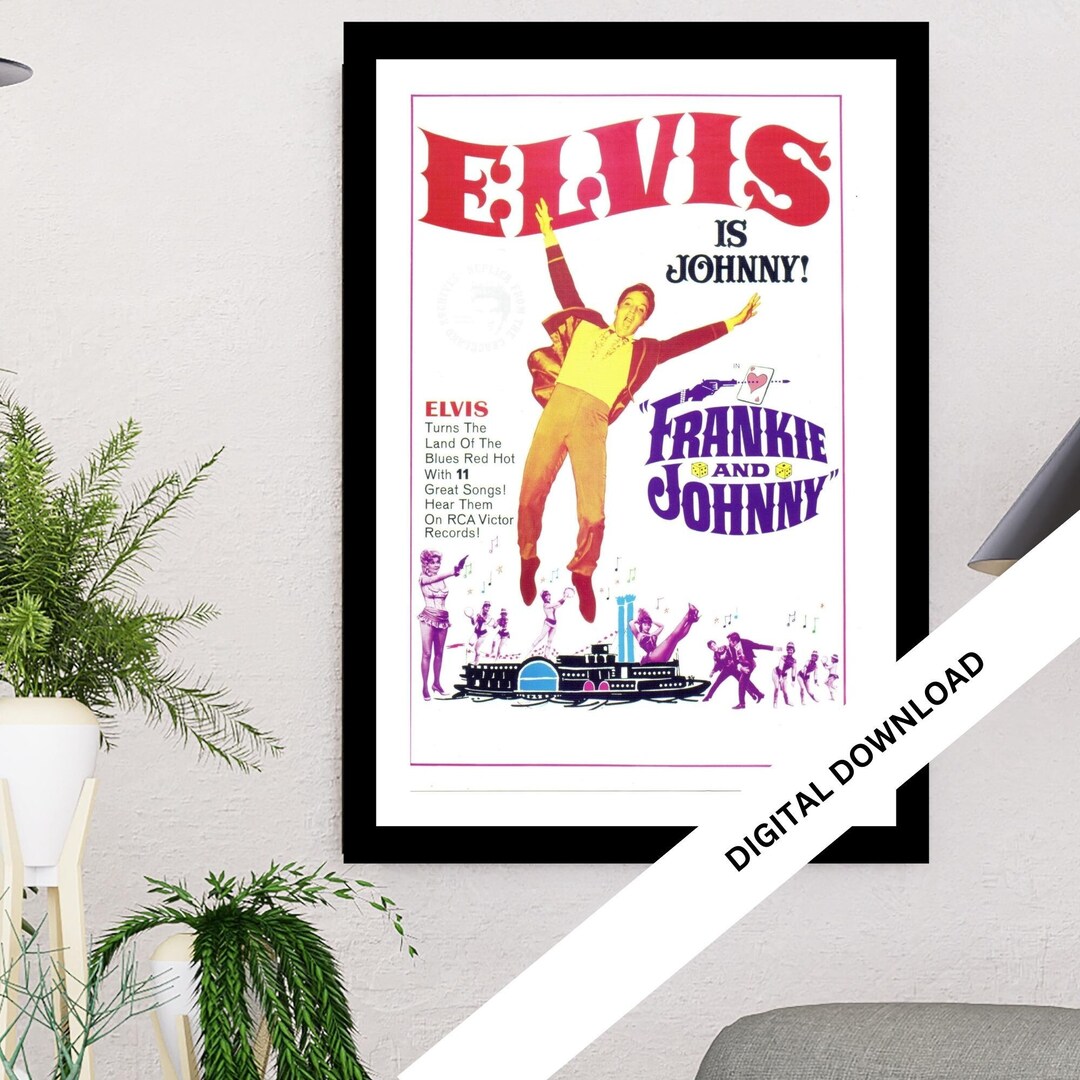 Elvis is Johnny Movie Poster | Digital Download | Instant Printable ...