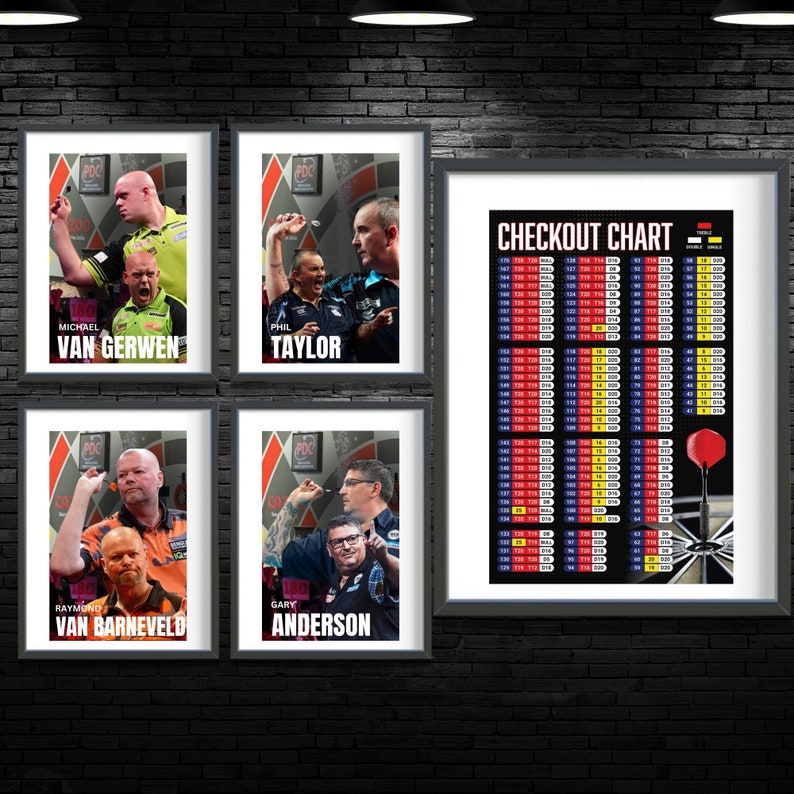 Darts, Checkout Poster, Dart Wall Decor, Dart Lover Gifts, Dart Players ...