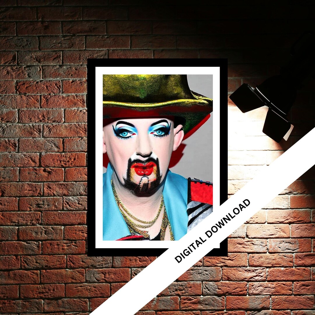 Pop Art Print, Boy George Poster, Music Wall Art, Retro Pop Culture ...