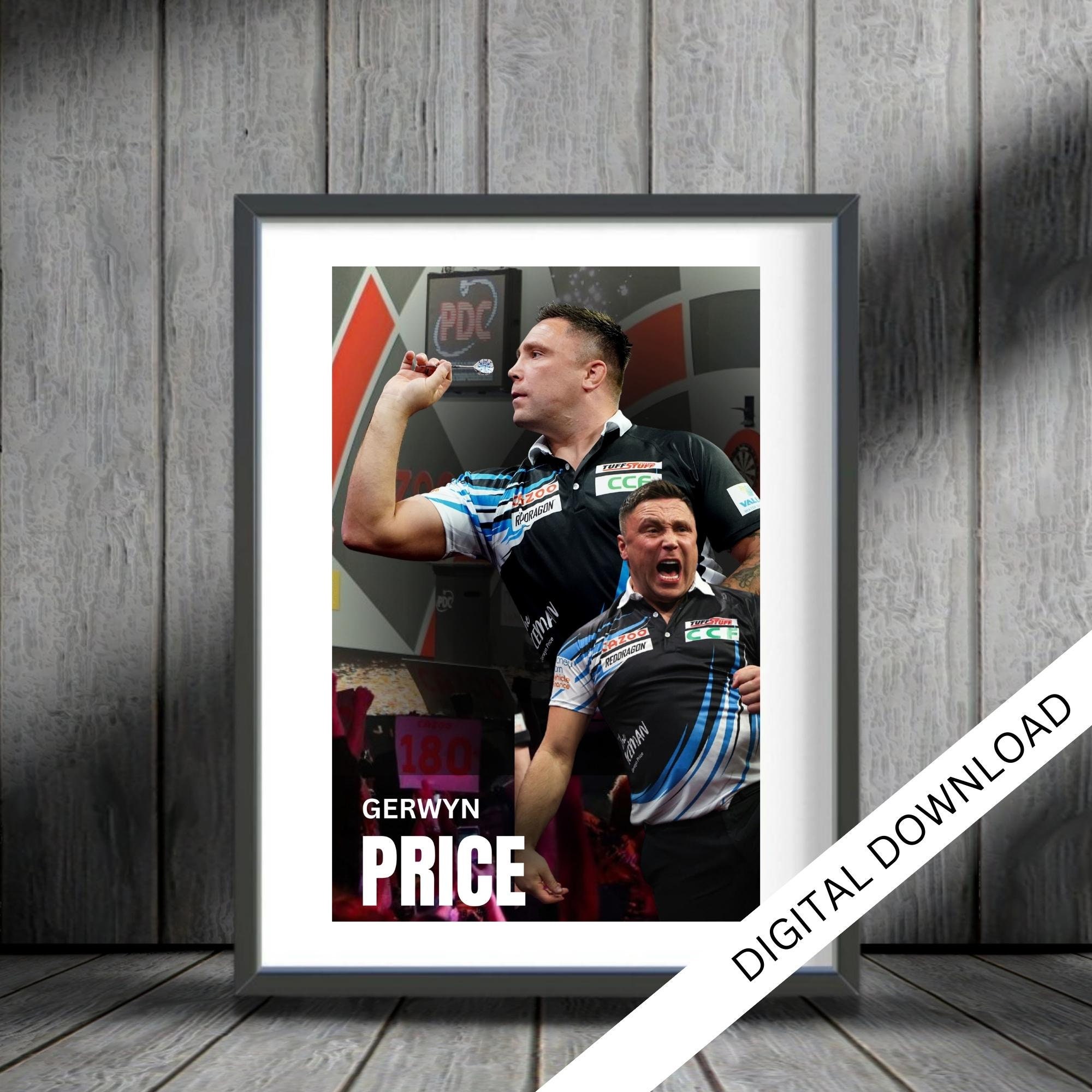 Darts Sports Poster Dart Poster Prints Gerwyn Price Man - Etsy
