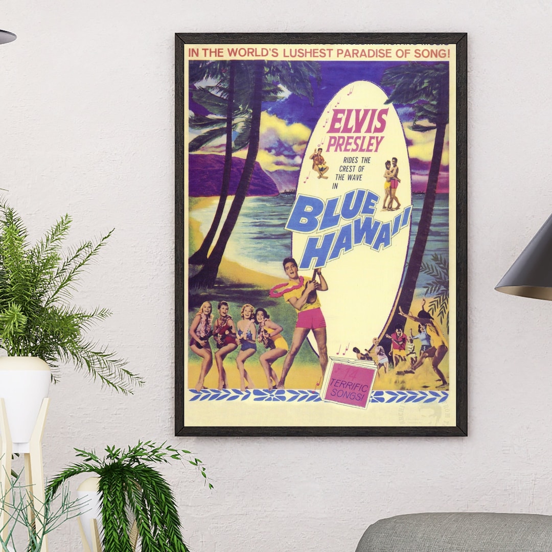 Elvis Presley Blue Hawaii Movie Poster. Digital Download - Etsy