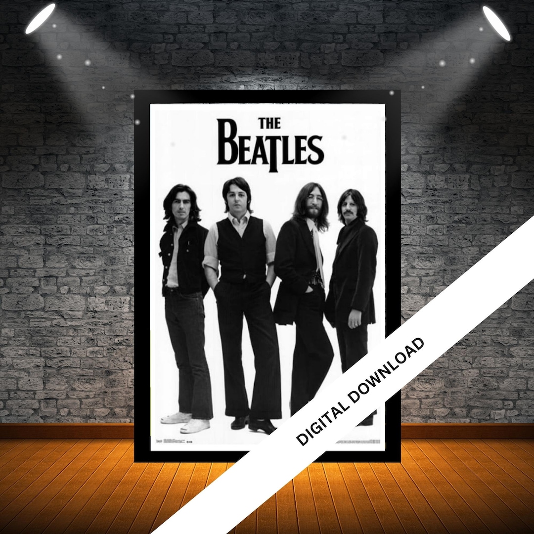Retro Music Poster, the Beatles Vintage Band Poster, Music Wall Art ...