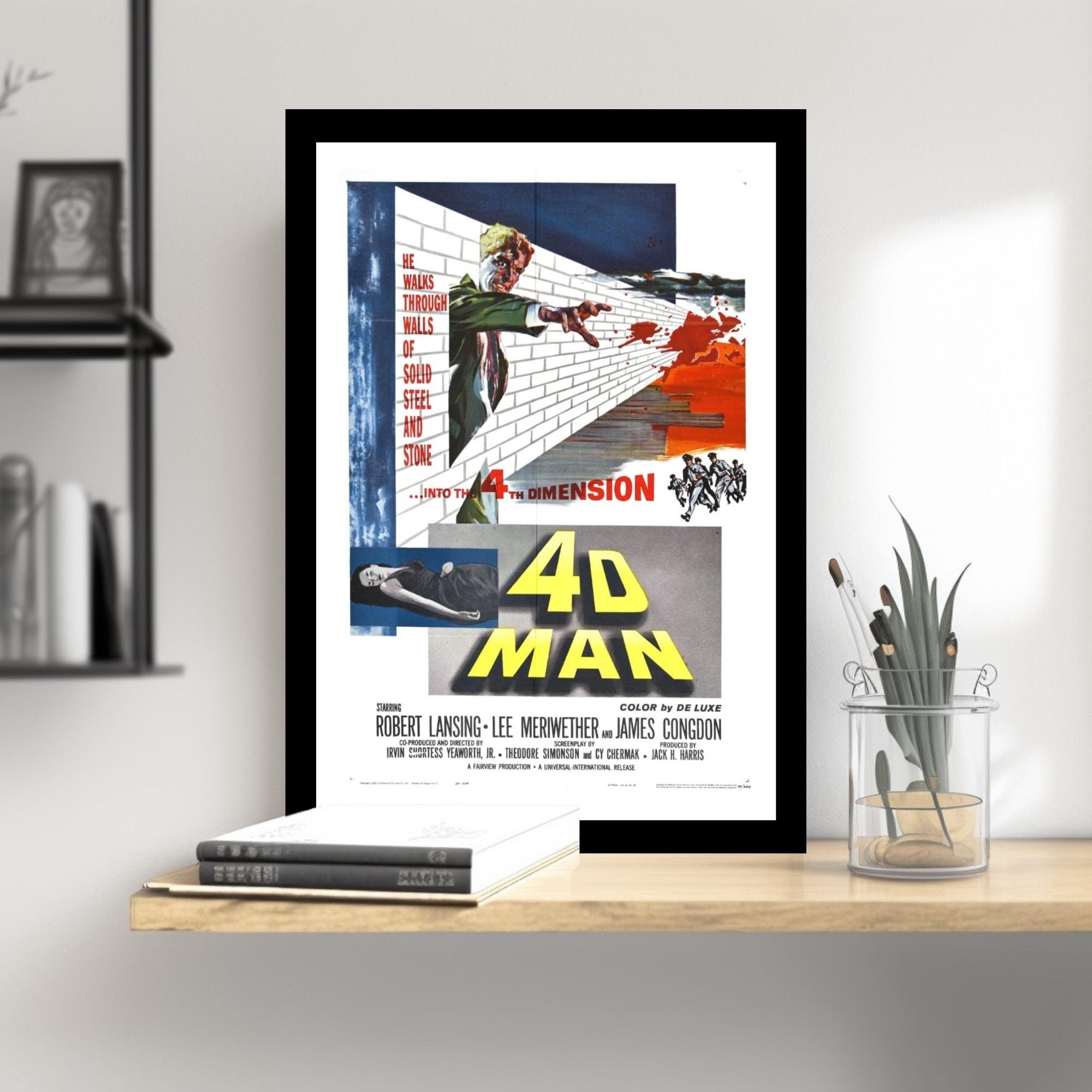4D Man Movie Poster: Vintage Film Art (digital Download) - Etsy