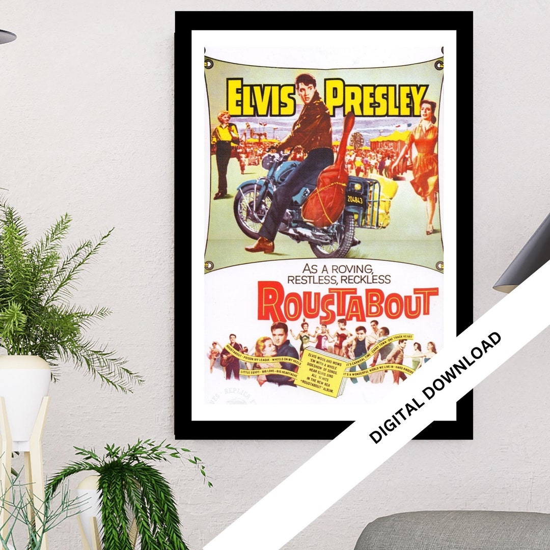 Elvis Presley Roustabout Movie Poster | Digital Download | Instant ...