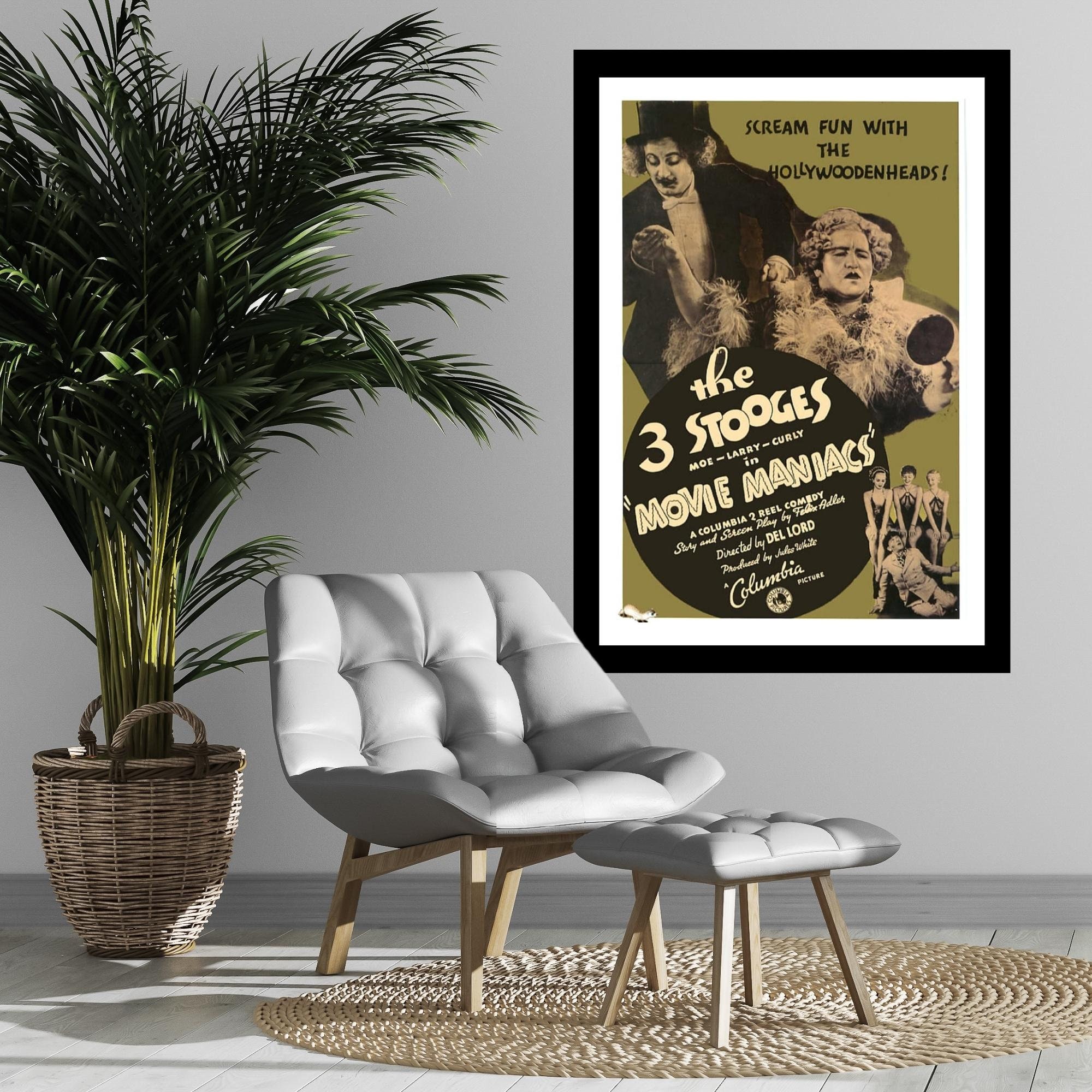 3 Stooges Movie Maniacs 1935 | Movie Poster | Digital Download ...