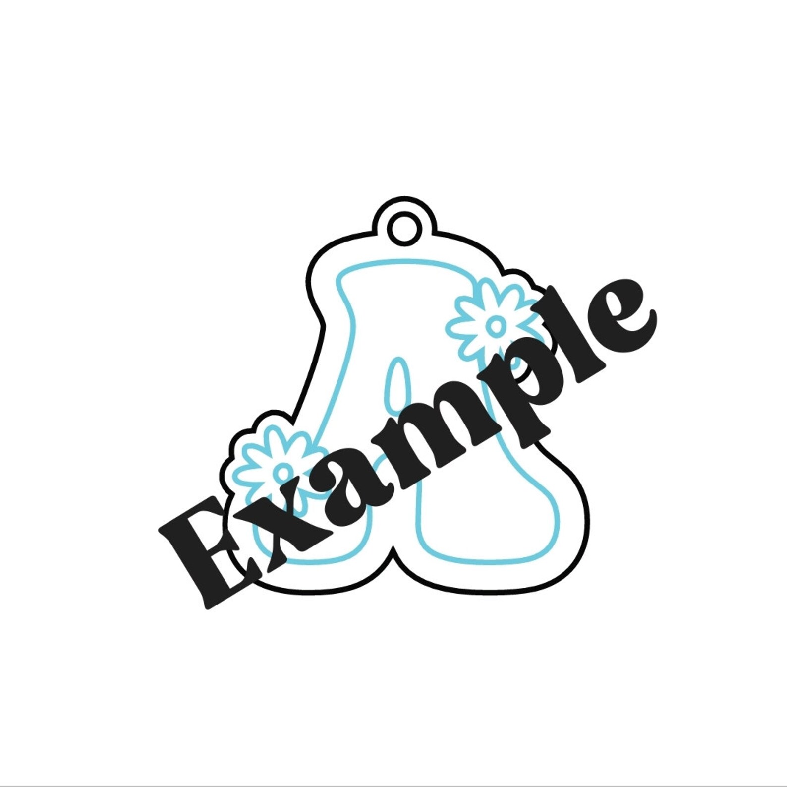 Svg Letter Tag, Svg Flower Letter Tag, Svg Retro Flower Letter, Retro ...