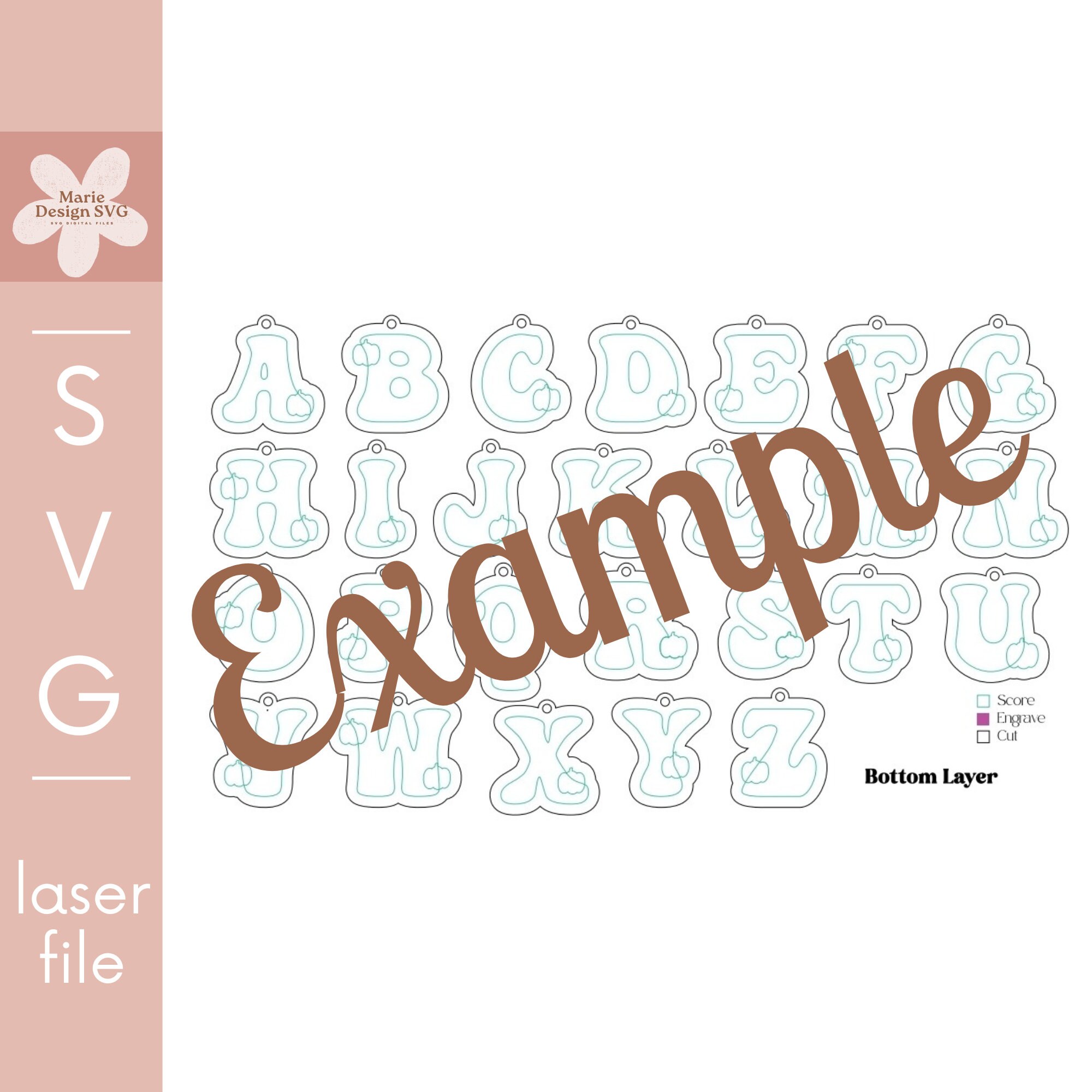 Fall Retro Letter Svg, Fall Retro Letters Tag Svg, Retro Letters Svg ...