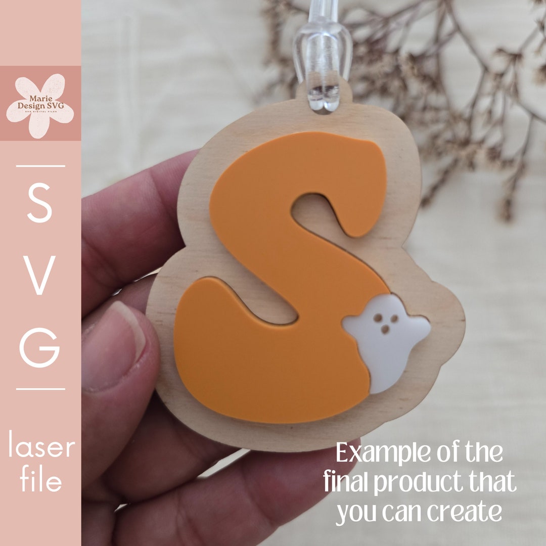 Halloween Ghost Letter Tags Svg, Halloween Letter Tags Svg, Halloween ...