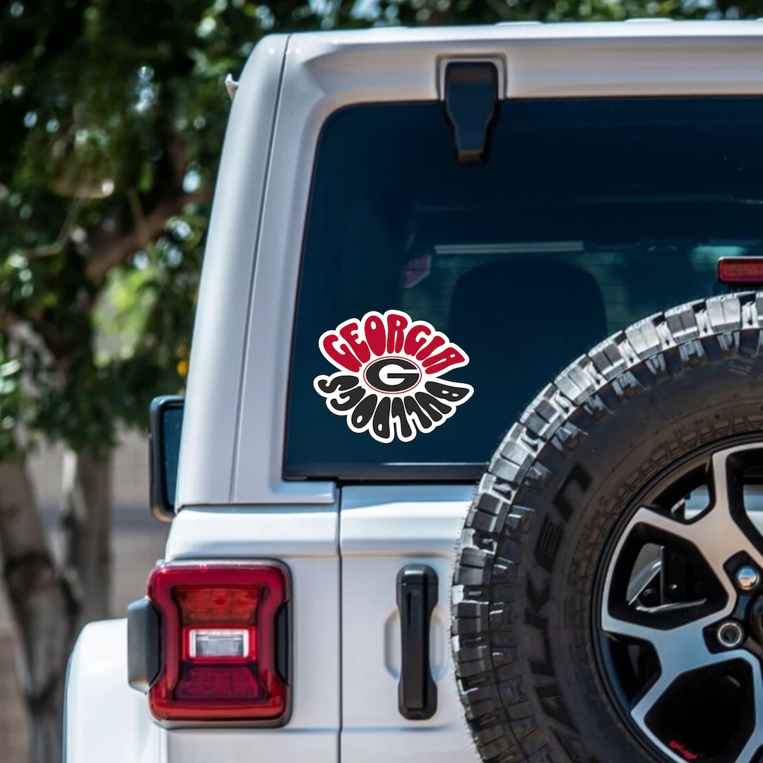 Georgia Bulldogs Car Decal Vinyl Uga Car Stickers Waterproof - Etsy