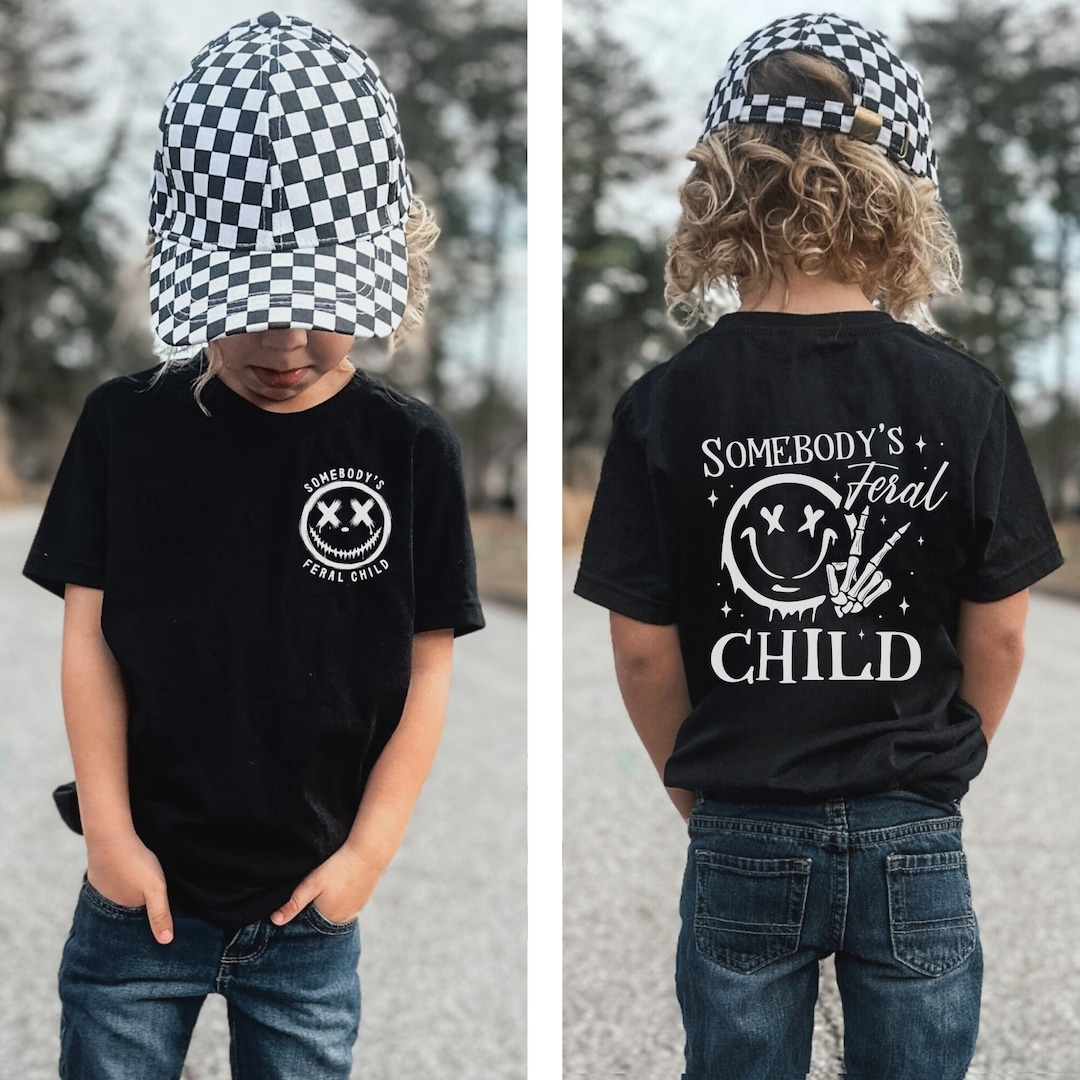 Feral Child T-shirt, Cute Shirts for Kids, Toddler Tee, Funny Kid ...