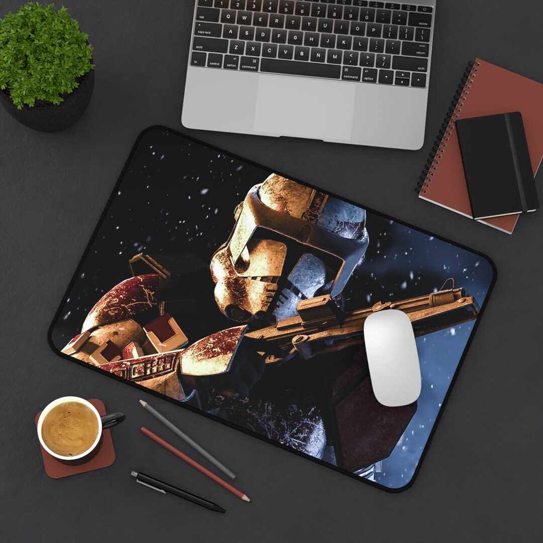 Battle-ready Clone Trooper Desk Mat Large Mouse Pad Gaming Gear. Gifts ...