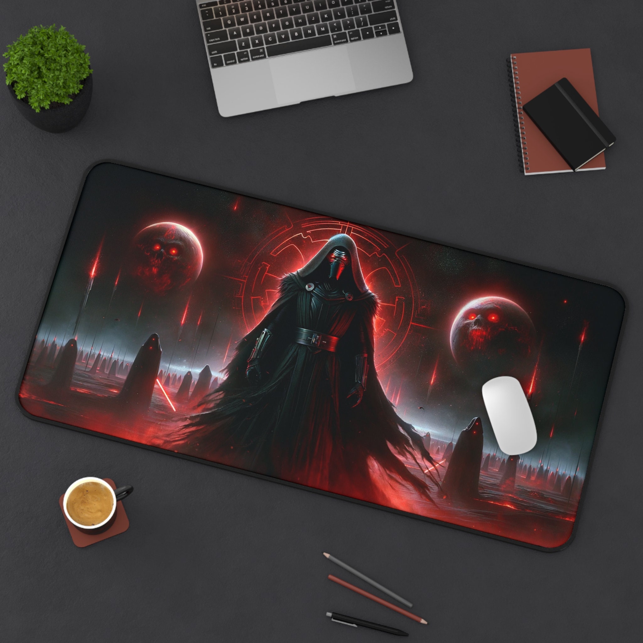Dark Sith Desk Mat - Lord of the Sith Gaming Mouse Pad - Large Galactic ...