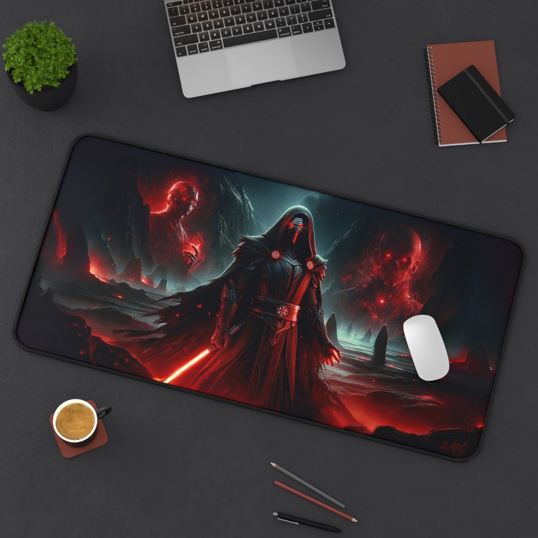 Dark Lord Sith Desk Mat - Gaming Mouse Pad - Large Desk Pad - Galactic ...