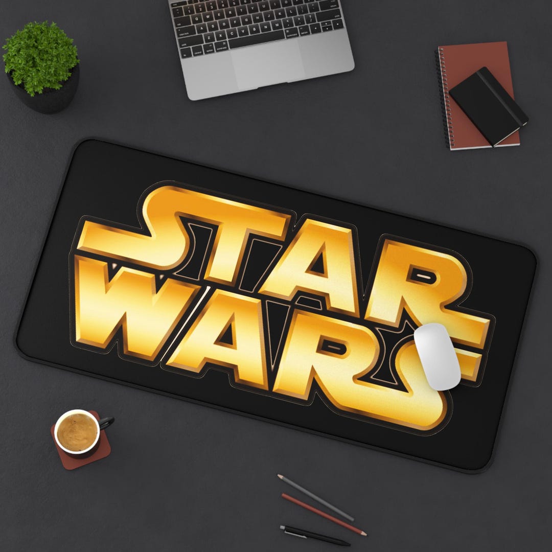 Black and Gold Desk Mat - Etsy