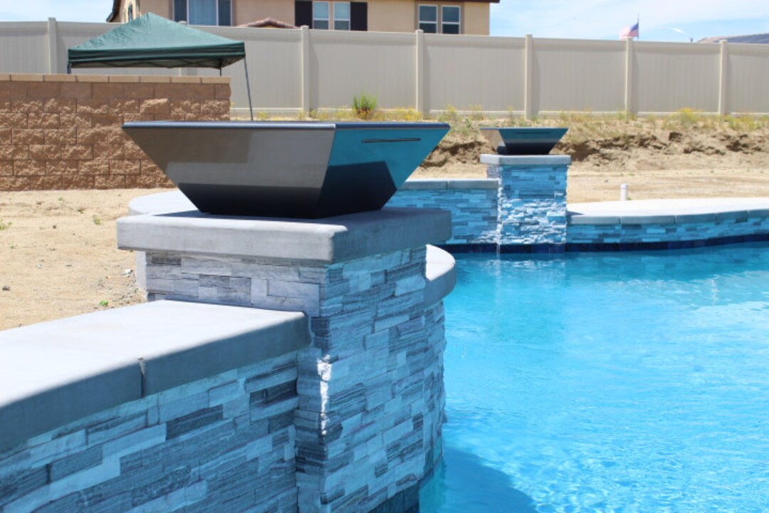 Gray Fire Bowls for Swimming Pools and More - Etsy