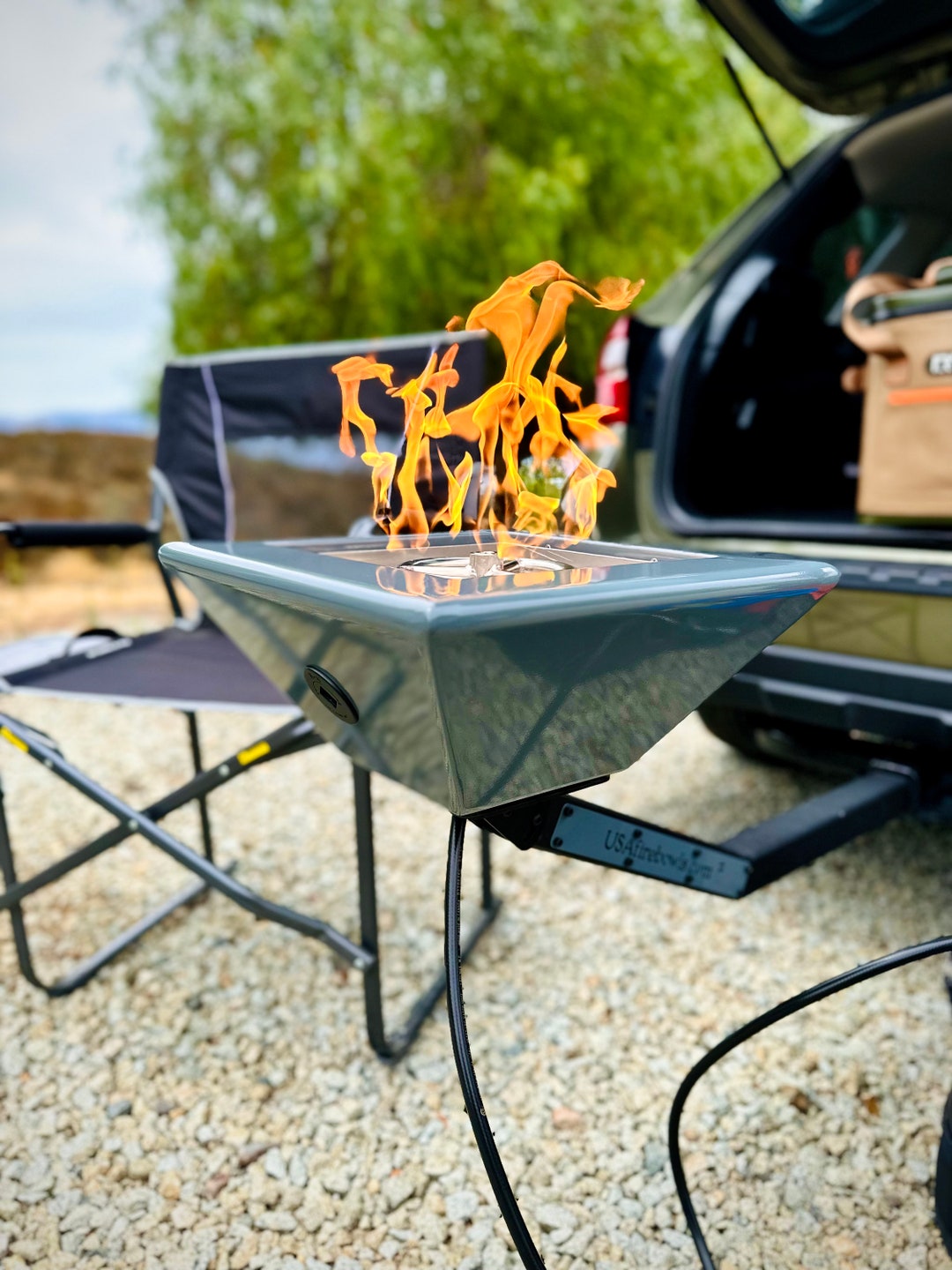 Camping Fire Pit - Table Top Fire Bowl - Usafirebowls -duel Use Tow ...