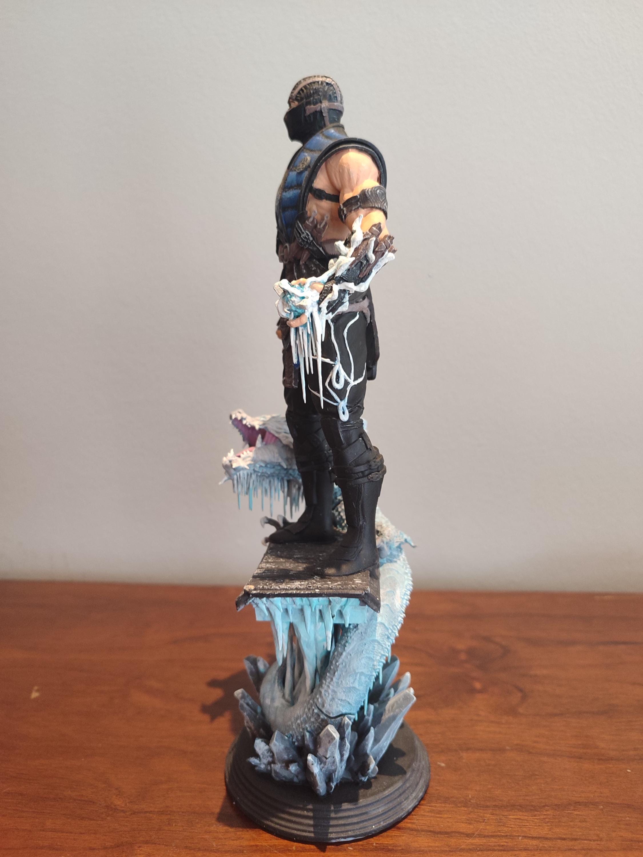 Sub Zero 3D Printed Action Figure, Mortal Kombat Collectible Statue for ...