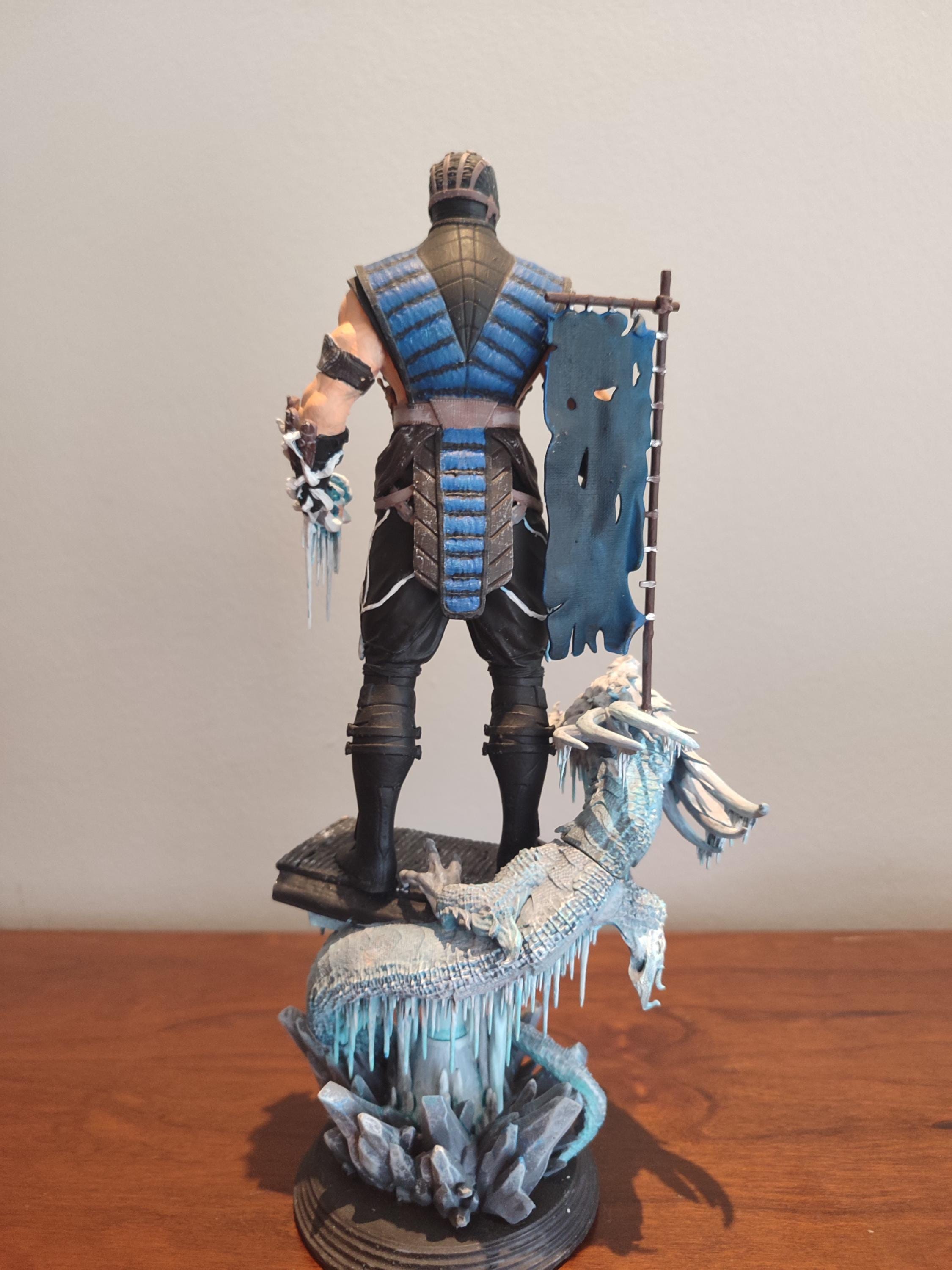 Sub Zero 3D Printed Action Figure, Mortal Kombat Collectible Statue for ...