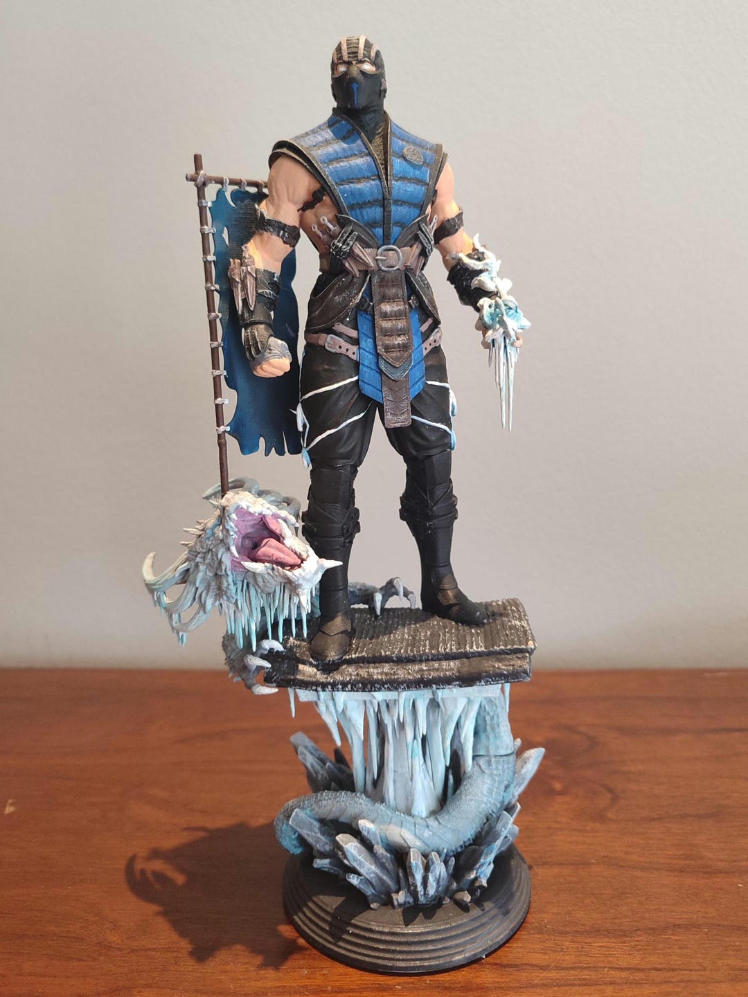 Sub Zero 3D Printed Action Figure, Mortal Kombat Collectible Statue for ...