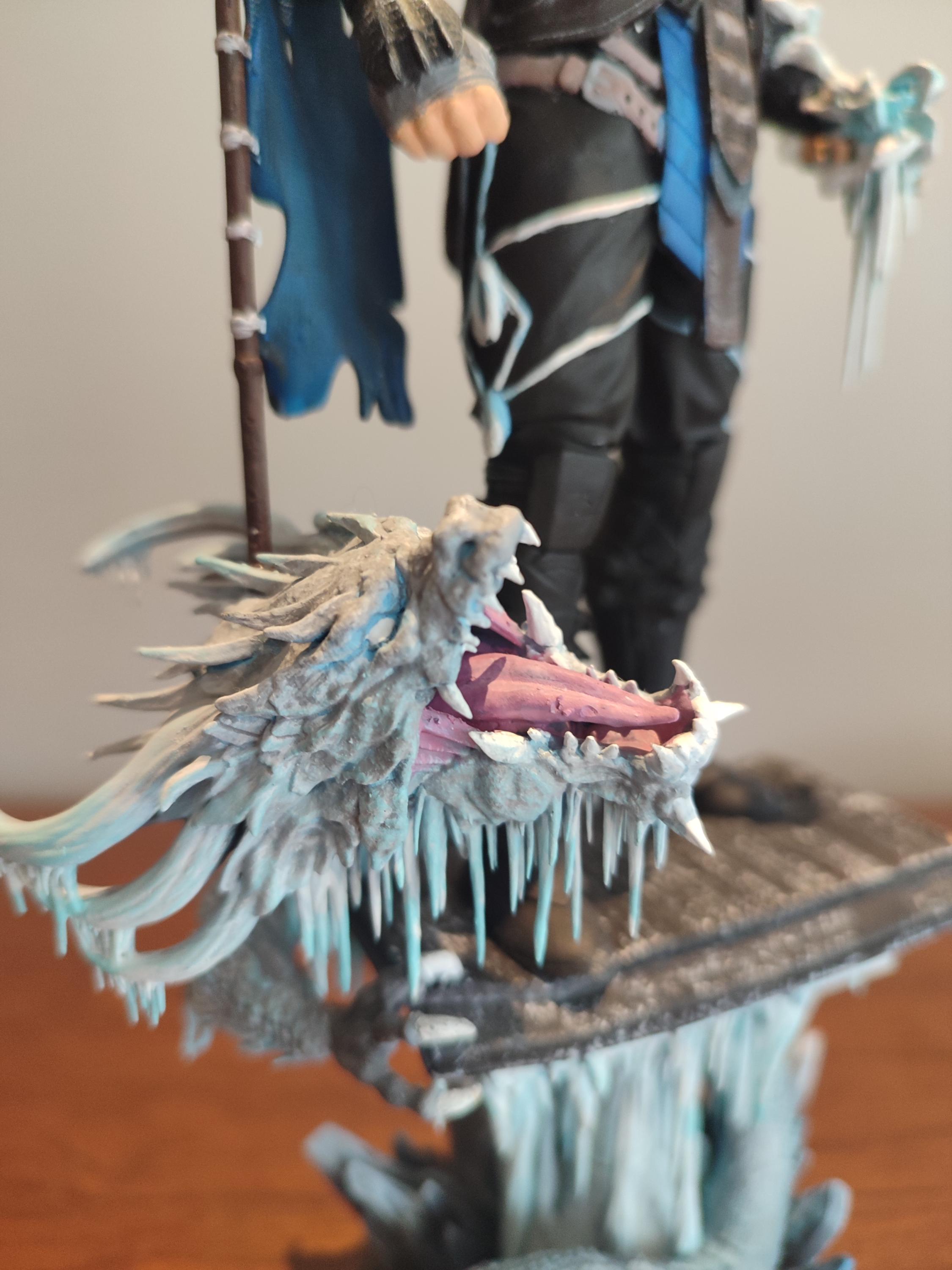 Sub Zero 3D Printed Action Figure, Mortal Kombat Collectible Statue for ...