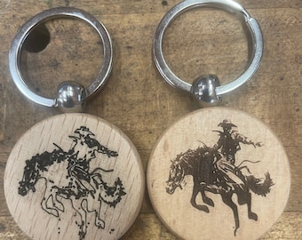 Wooden Heart Key Chain Wood Heart Key Fob Hand Cut - Etsy